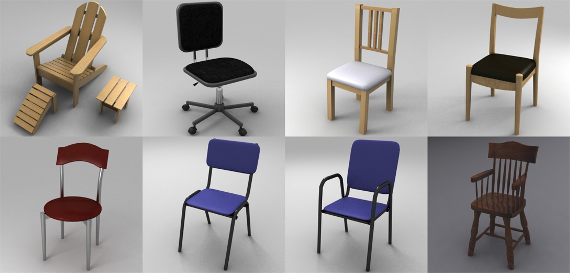 3d Chairs