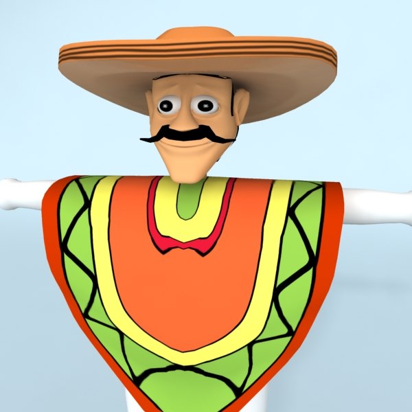rigged cartoon mexican max