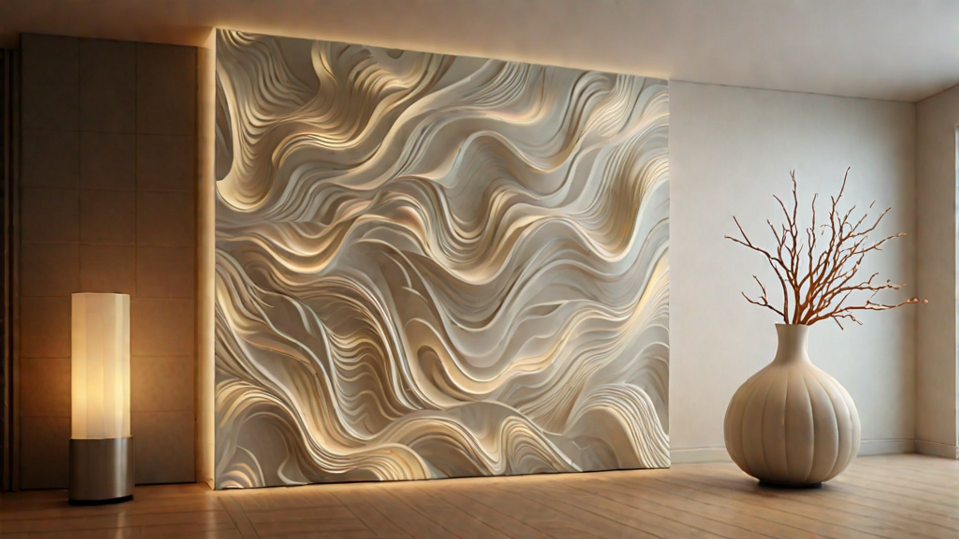 Modern Panel Wall Decor Set Relief Stl Mural CNC 171 3D Model ...