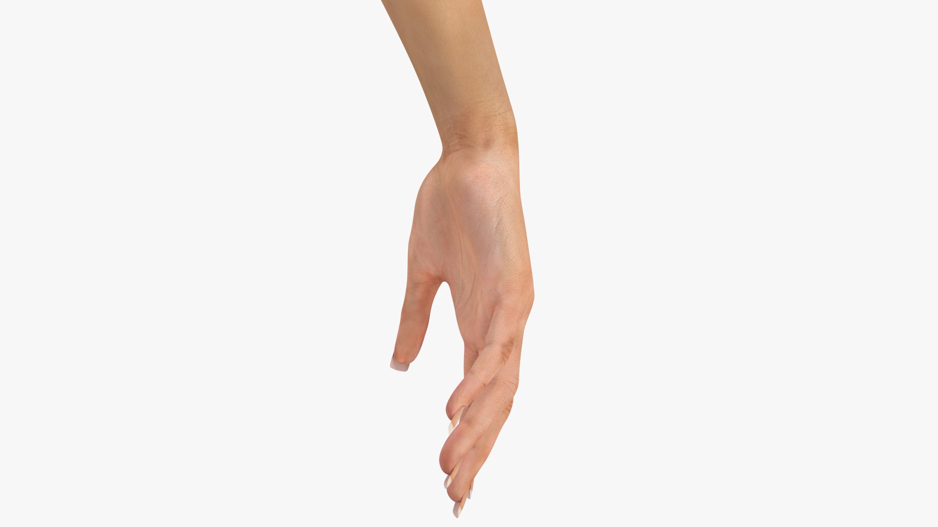 3D Model Female Hand 2 Rigged For Cinema 4D - TurboSquid 2194649