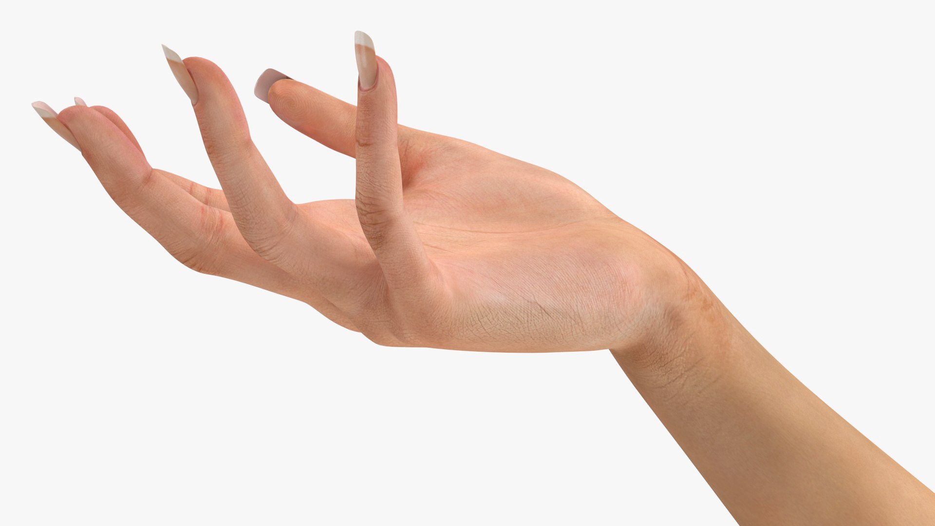 3D Model Female Hand 2 Rigged For Cinema 4D - TurboSquid 2194649
