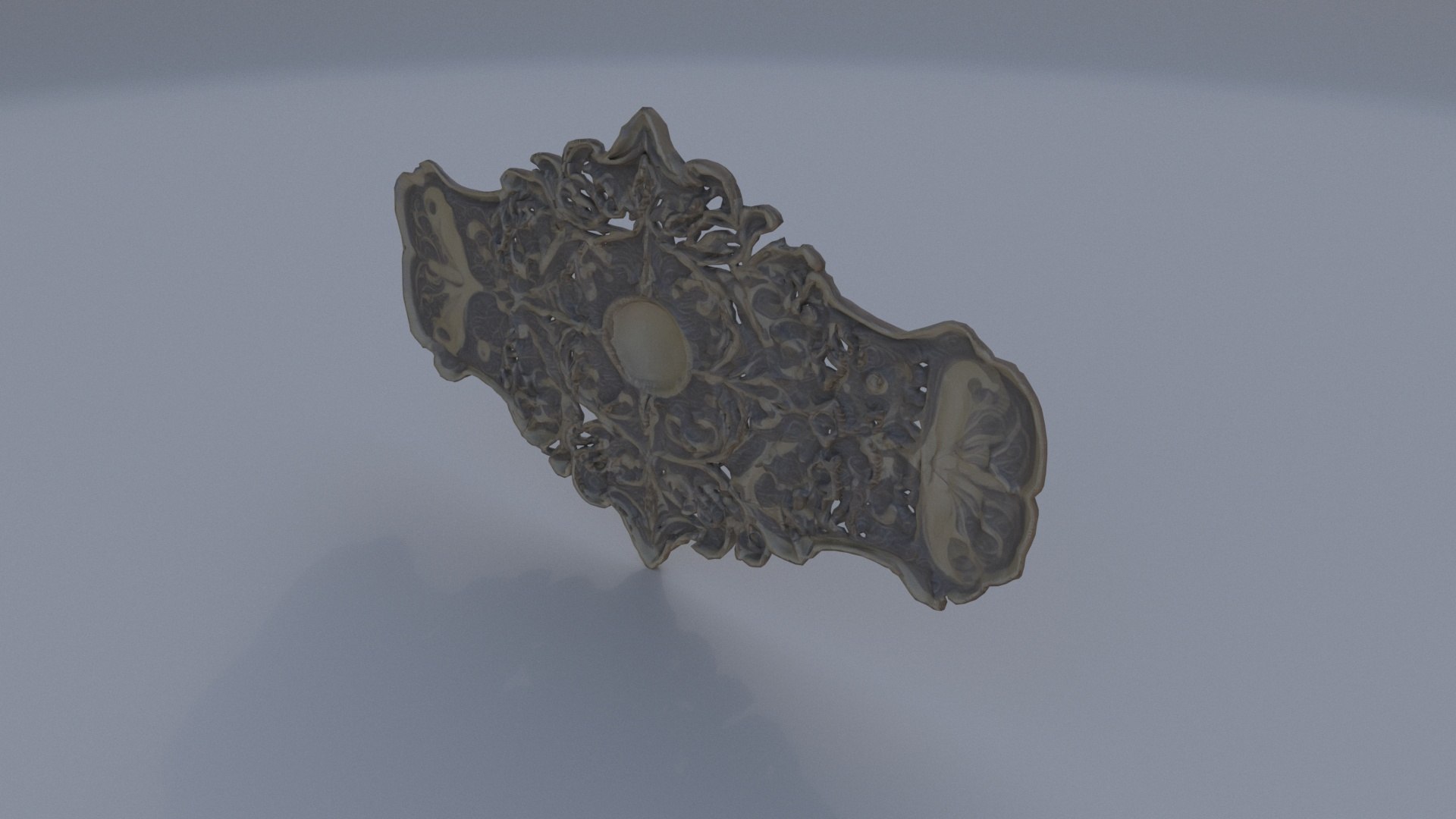 3D Ornamental Belt Buckle Model - TurboSquid 2327295