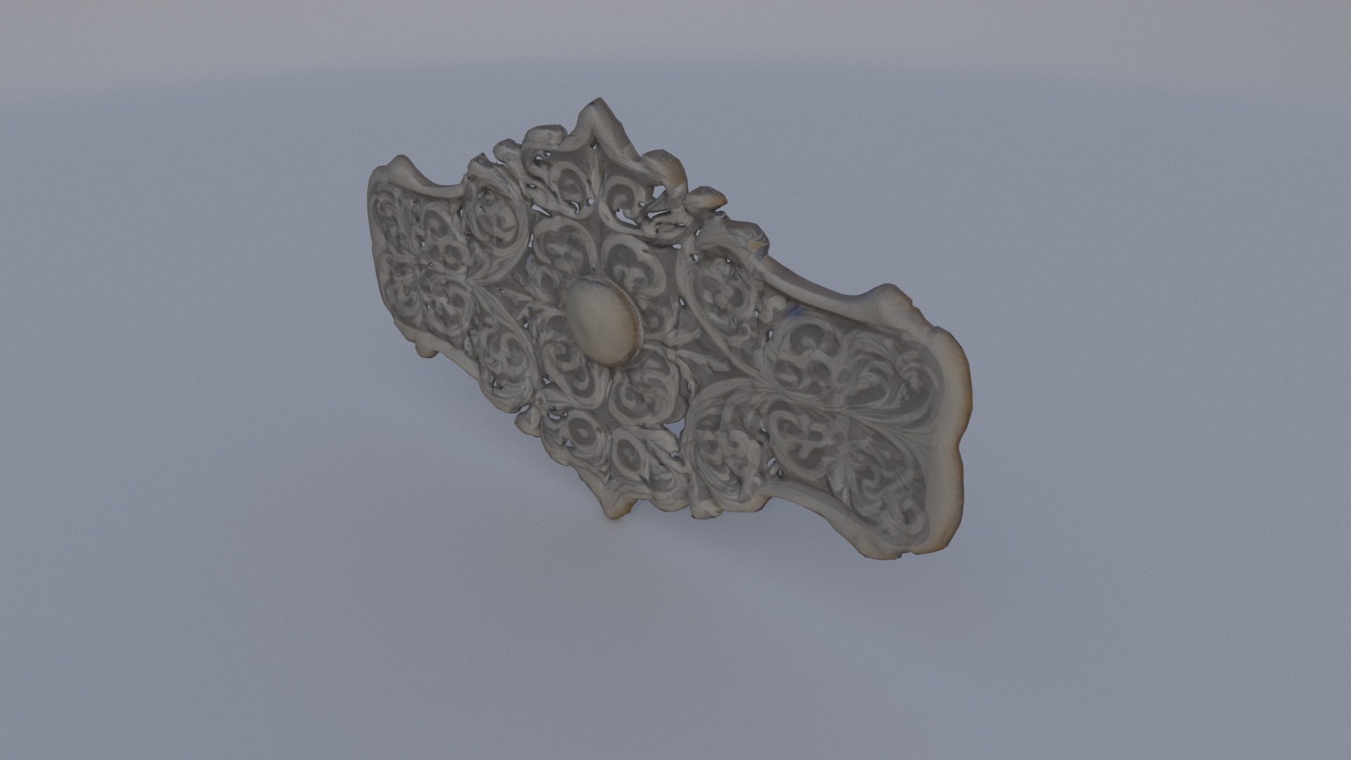 3D Ornamental Belt Buckle Model - TurboSquid 2327295