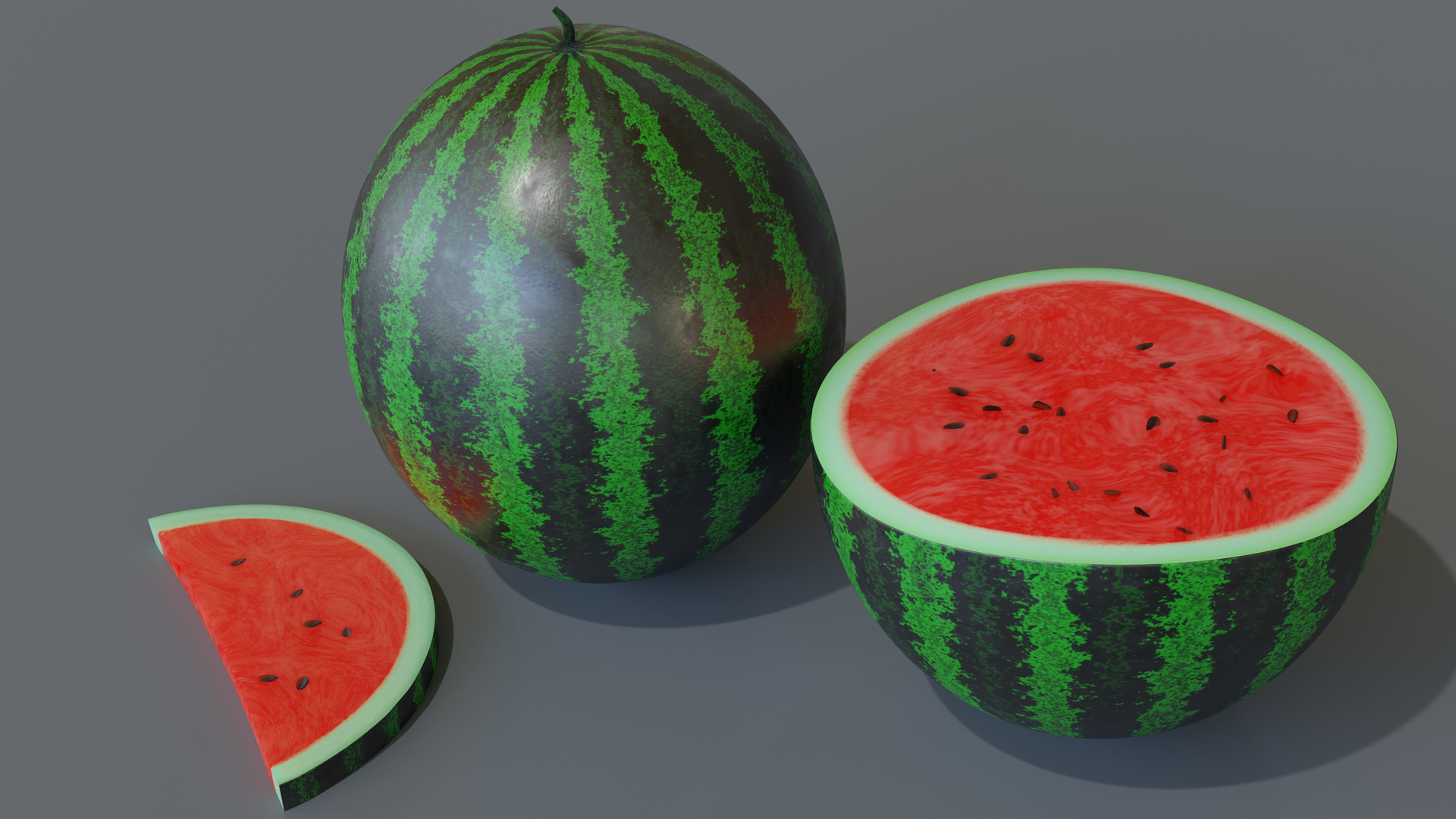 Watermelon melon water 3D - TurboSquid 1684125
