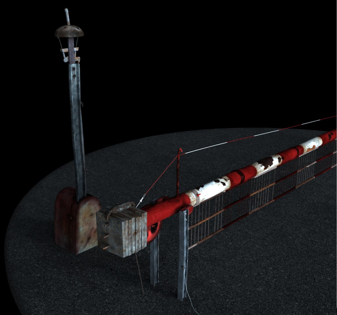 level crossing rigged 3d x