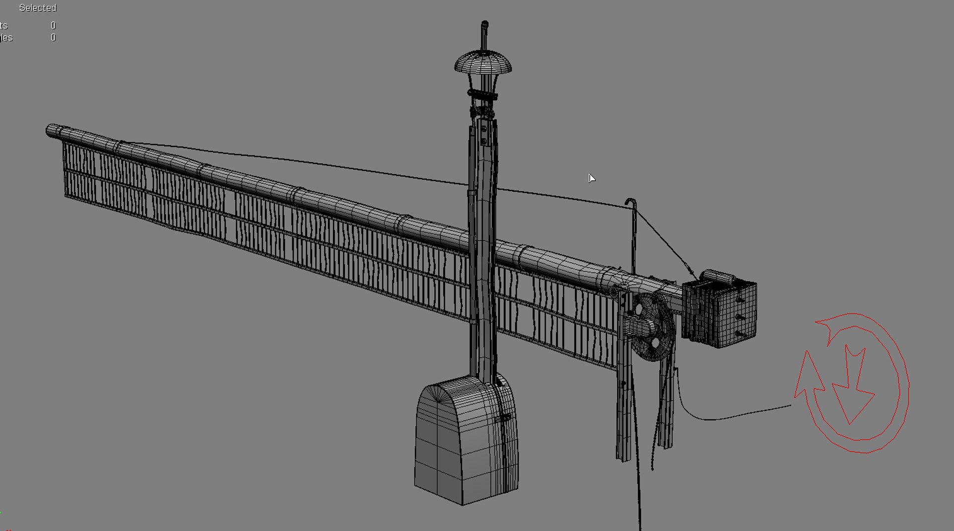 level crossing rigged 3d x