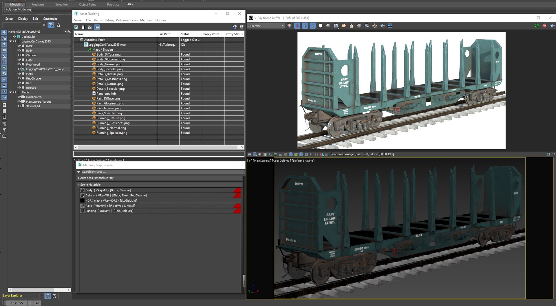 3D logging car 01 - TurboSquid 1438099