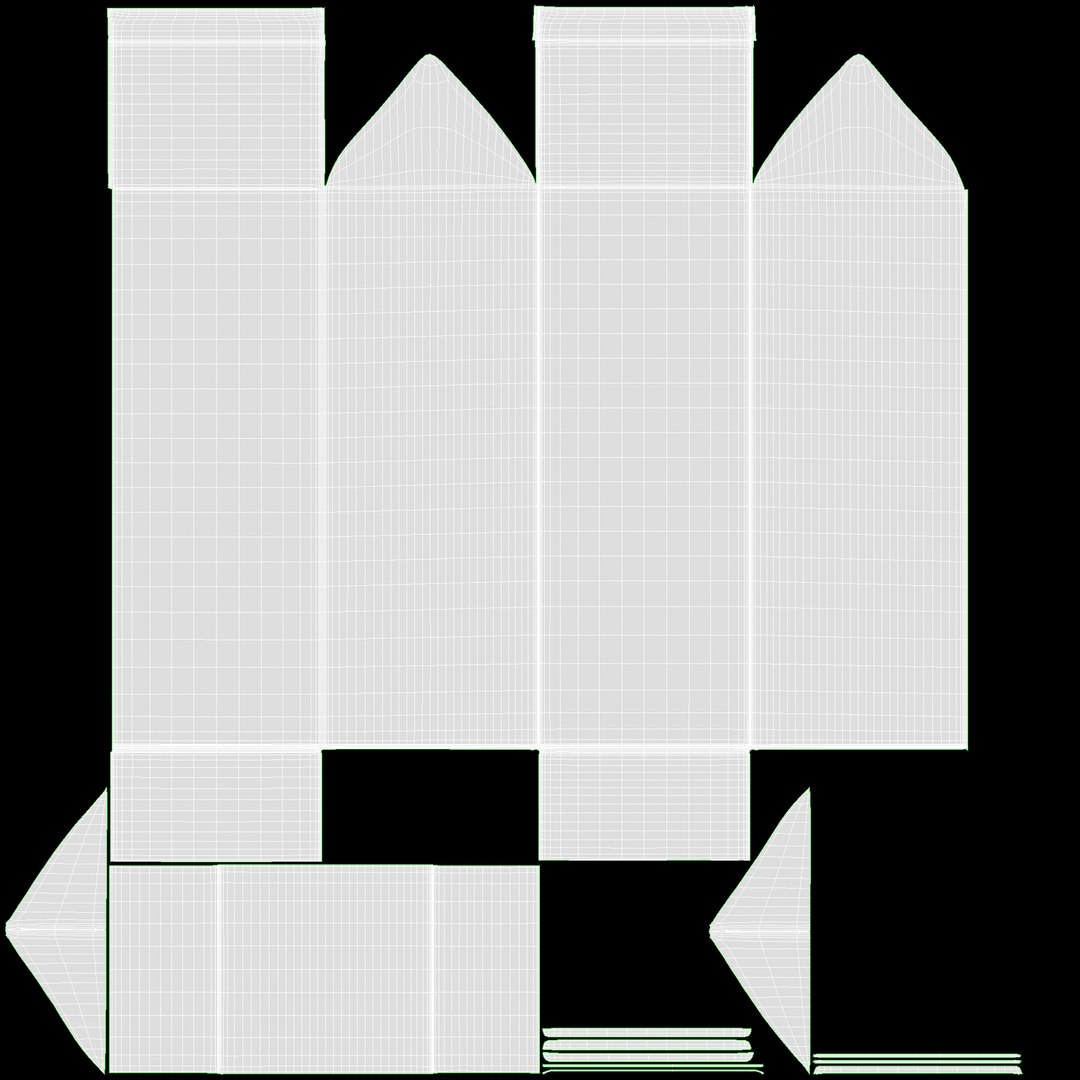 3D Milk Packaging Box 1000 Ml Mockup Model - TurboSquid 2142446