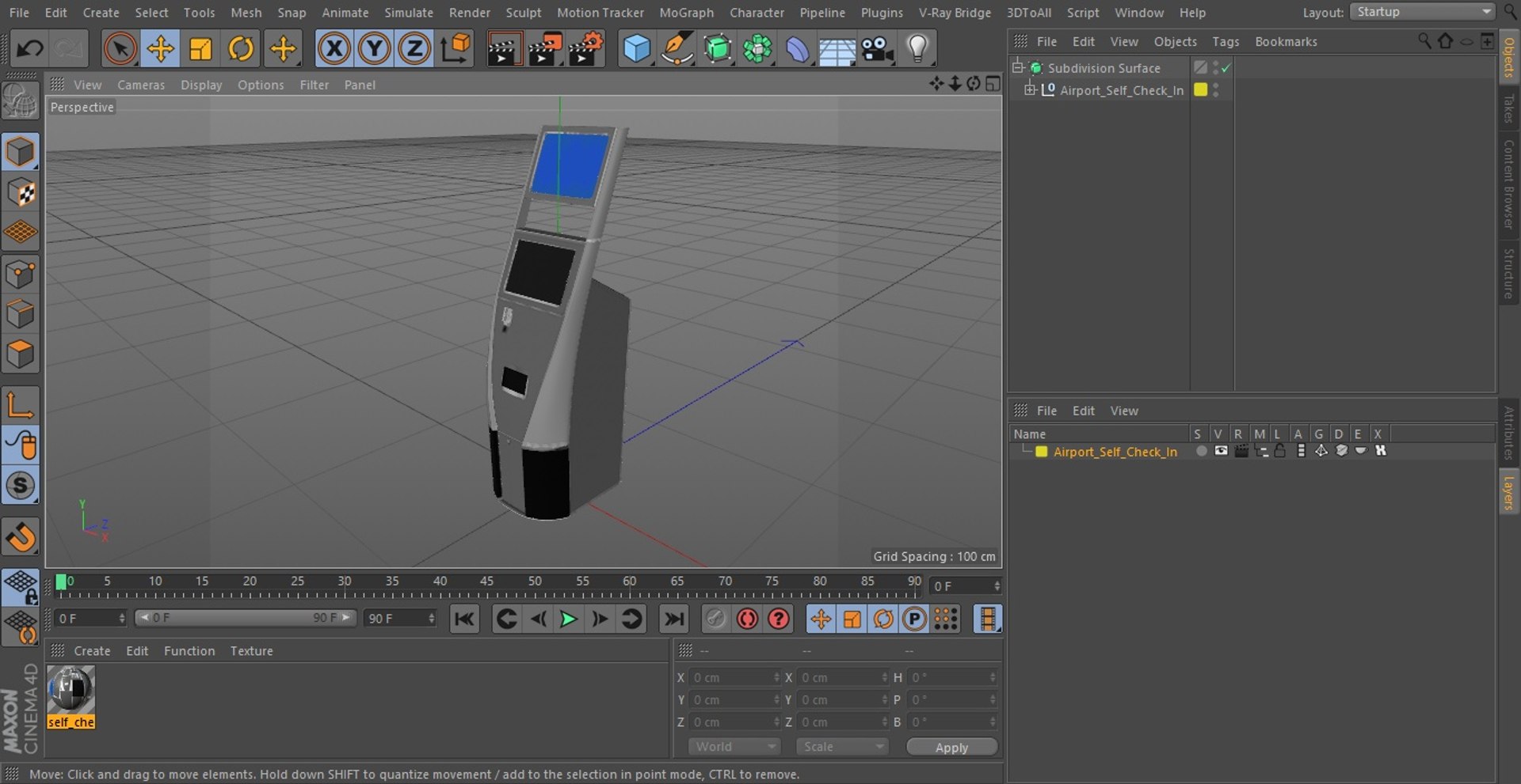 3D Airport Self Check In Model - TurboSquid 1835879