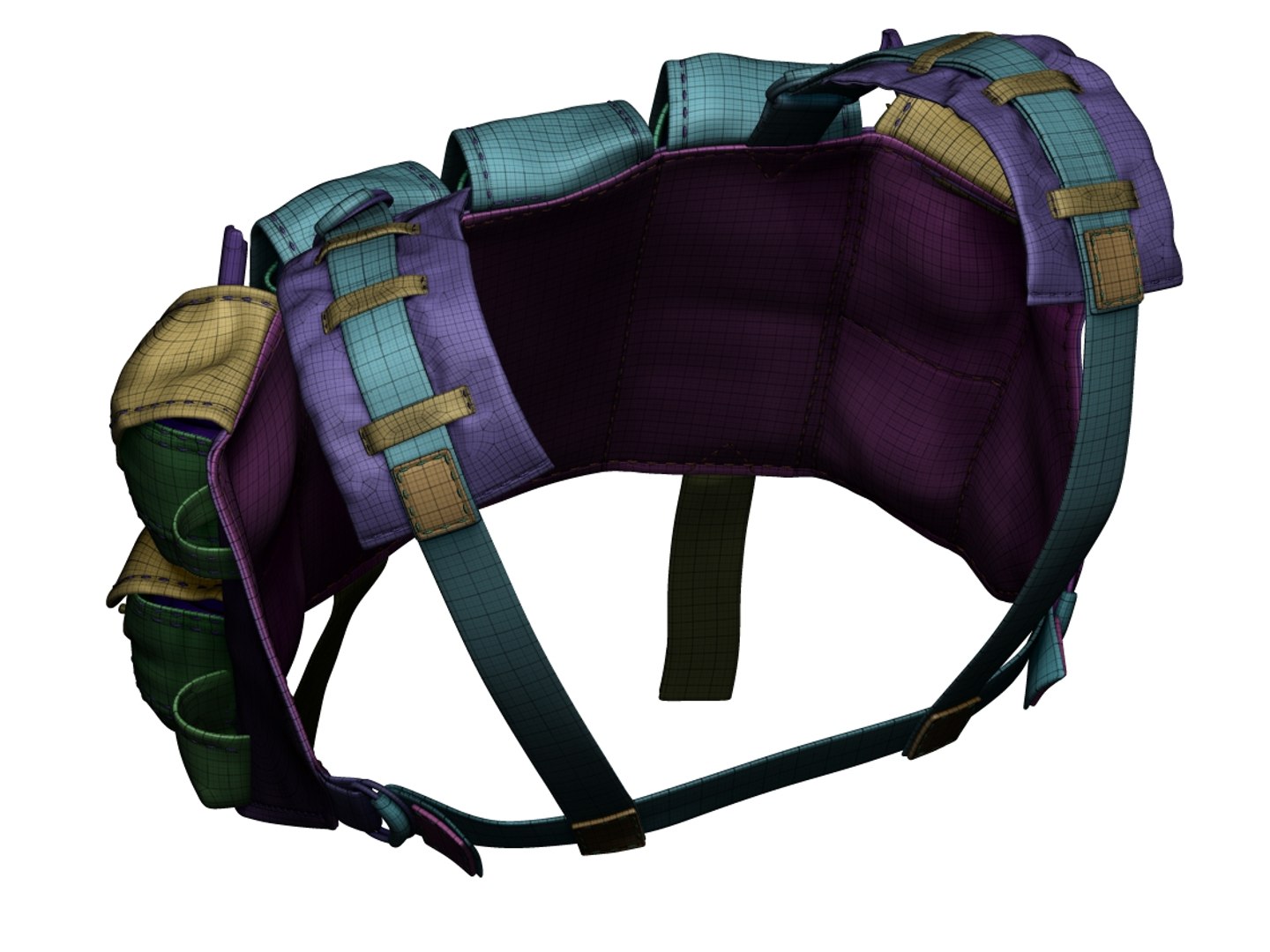 Belt-a Chest Rig 3D - TurboSquid 1395169