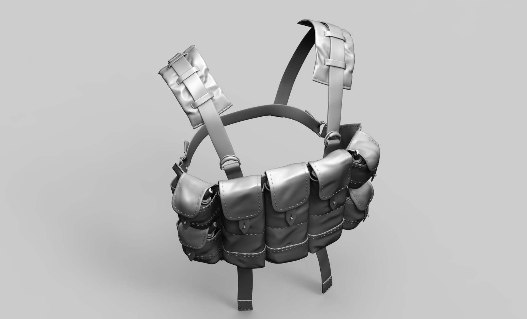 Belt-a Chest Rig 3D - TurboSquid 1395169