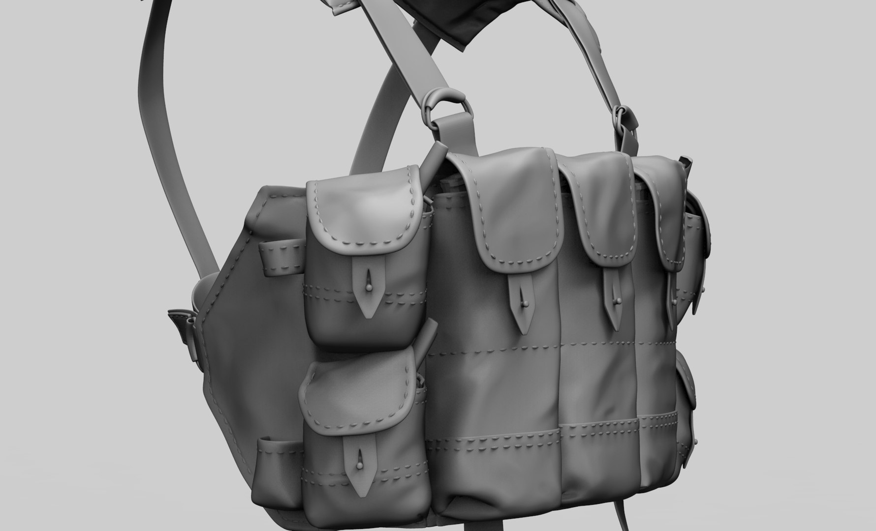 Belt-a Chest Rig 3D - TurboSquid 1395169
