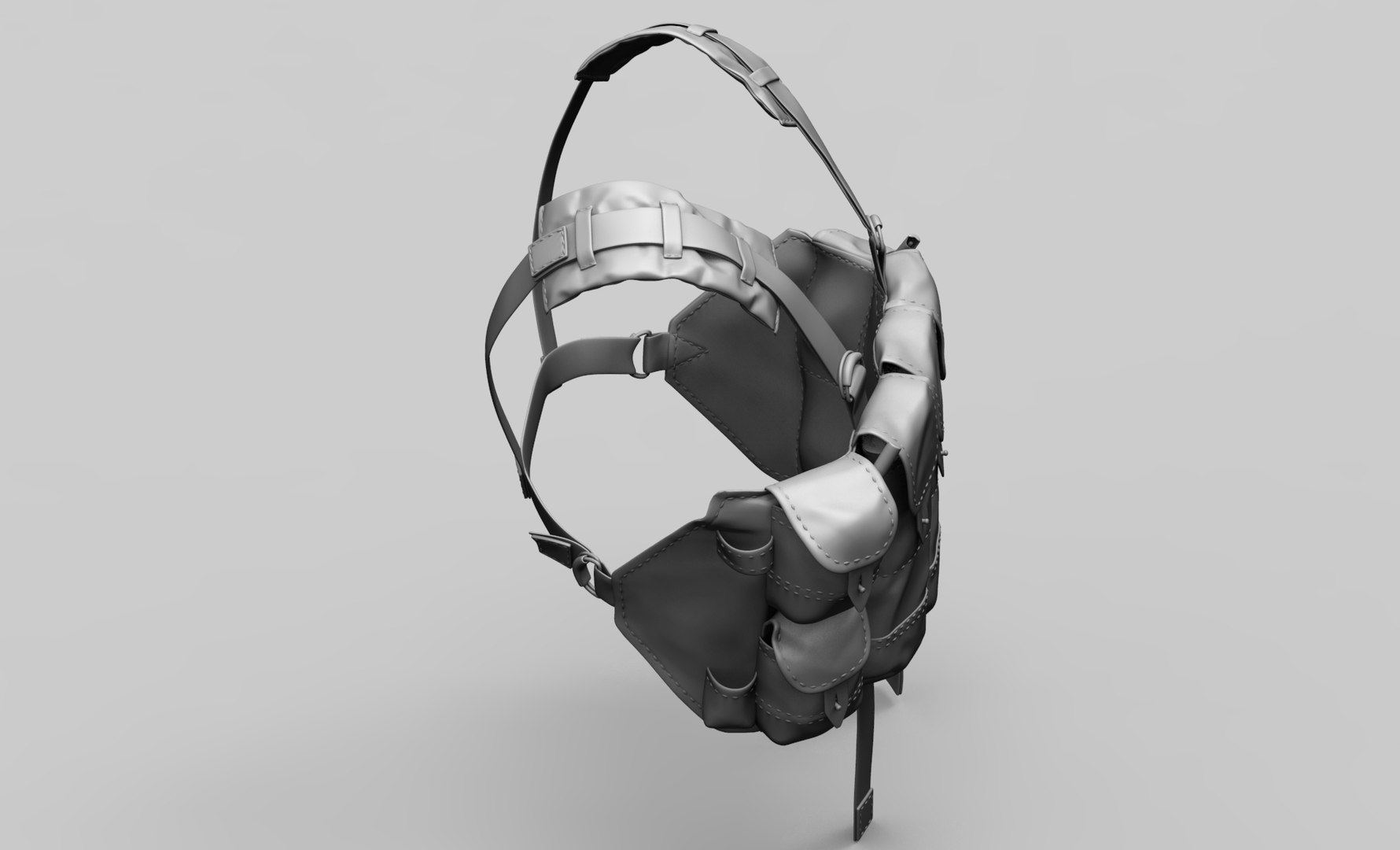 Belt-a Chest Rig 3D - TurboSquid 1395169