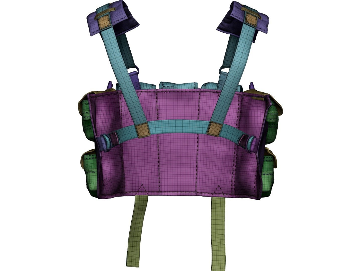 Belt-a Chest Rig 3D - TurboSquid 1395169