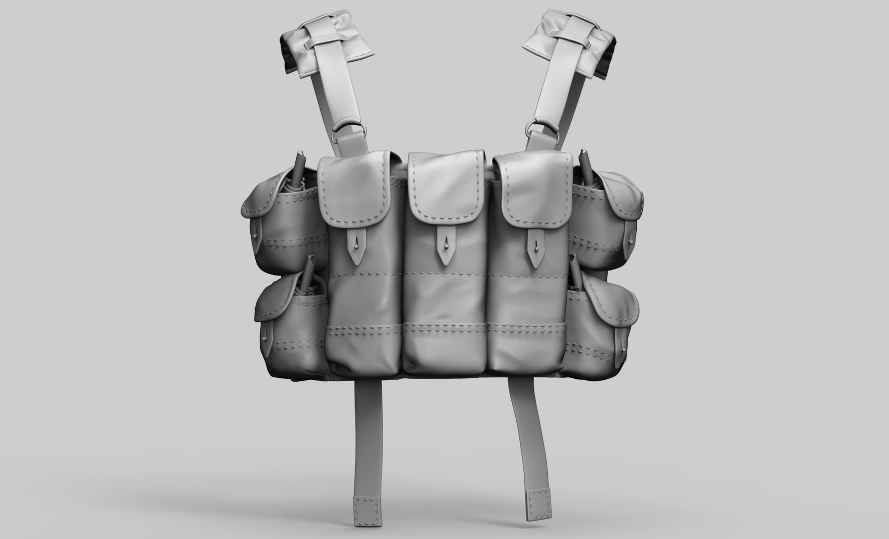 Belt-a Chest Rig 3D - TurboSquid 1395169