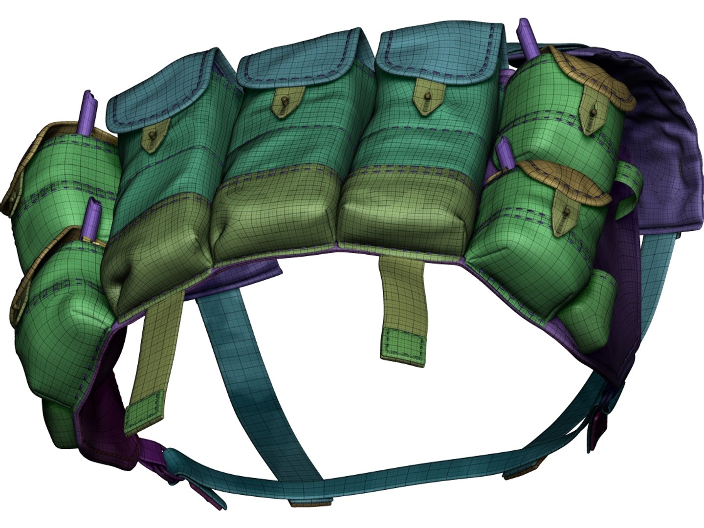 Belt-a Chest Rig 3D - TurboSquid 1395169