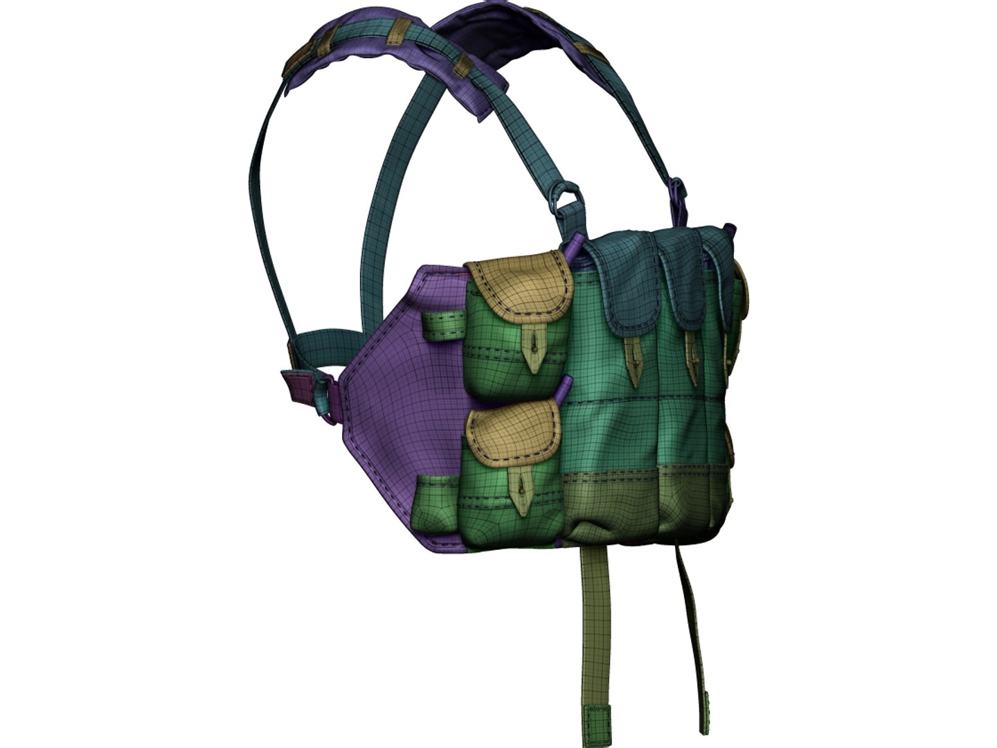 Belt-a Chest Rig 3D - TurboSquid 1395169