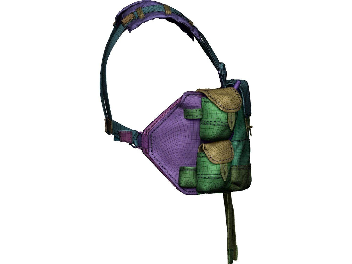 Belt-a Chest Rig 3D - TurboSquid 1395169