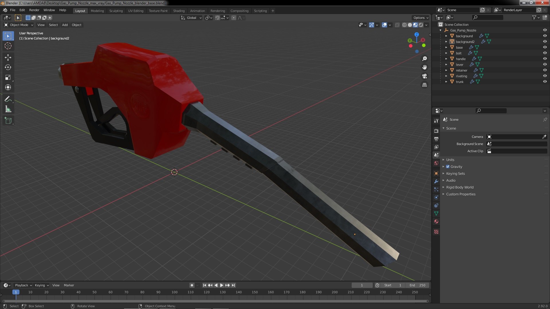 3D Gas Pump Nozzle Model - TurboSquid 2132343