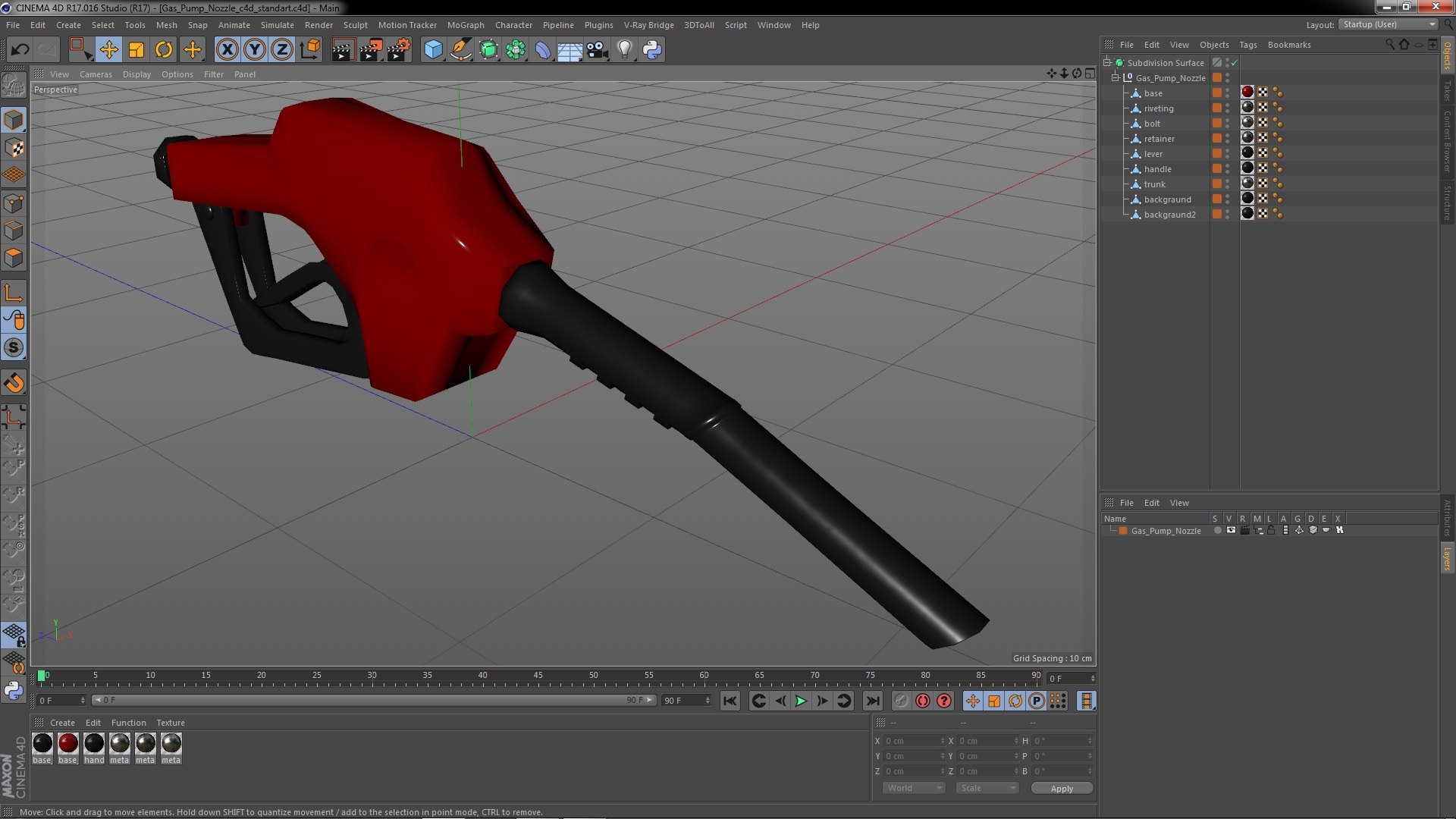 3D Gas Pump Nozzle Model - TurboSquid 2132343