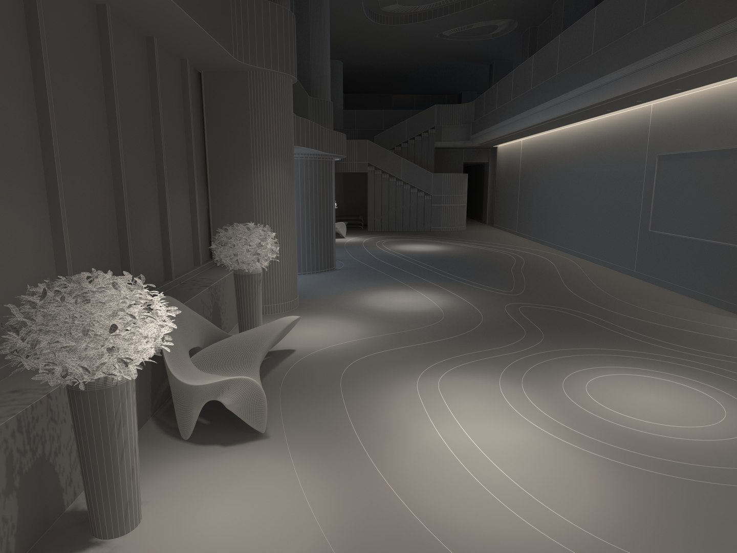 Lobby 3D Model - TurboSquid 2000135