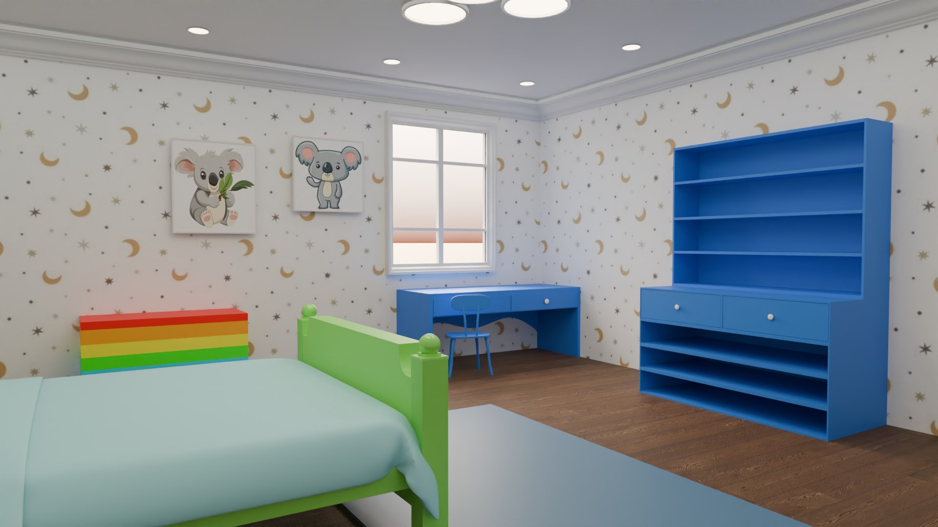 Cartoon Inspired Kids Room Model - TurboSquid 2383192