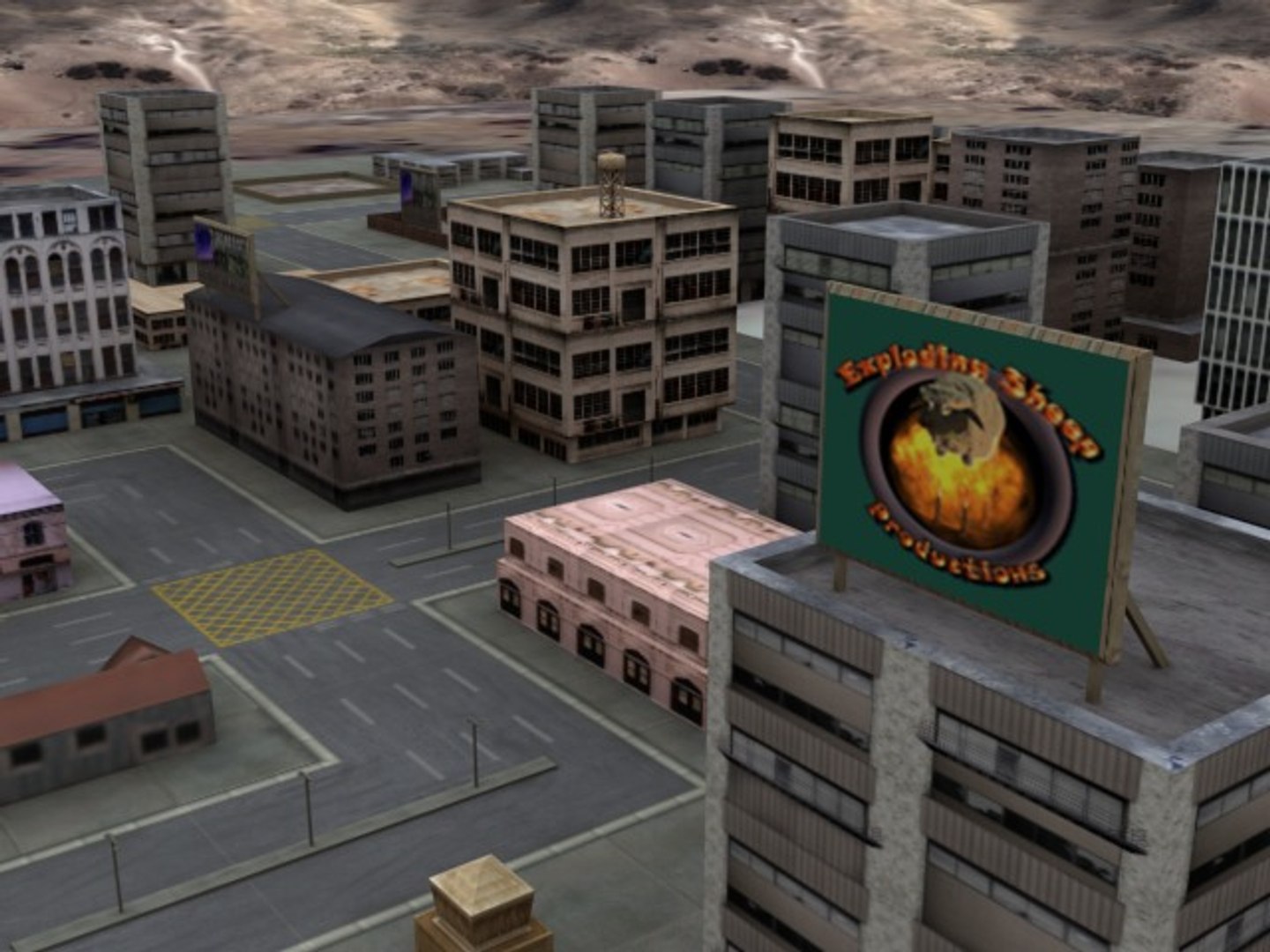 Low-poly Urban Environment Road Street 3d Model