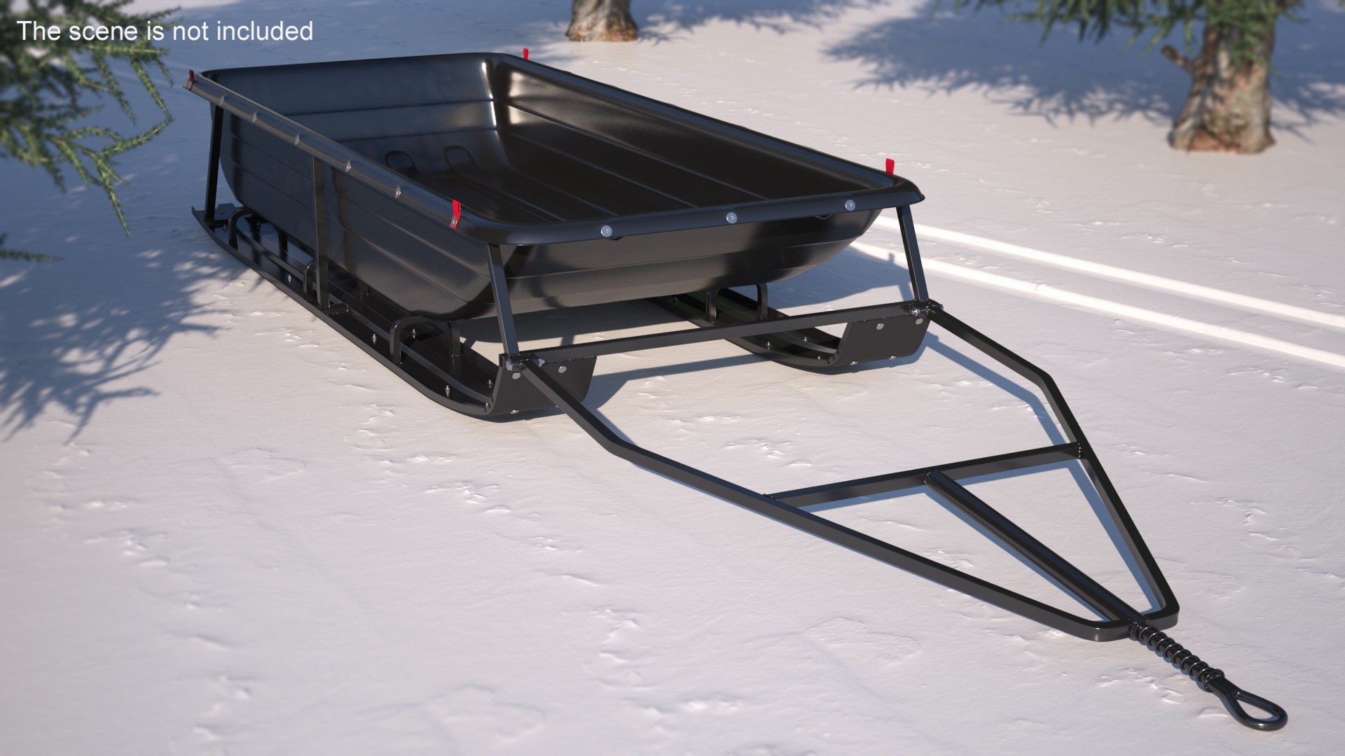 3D Utility Ski Cargo Sled - TurboSquid 2113198