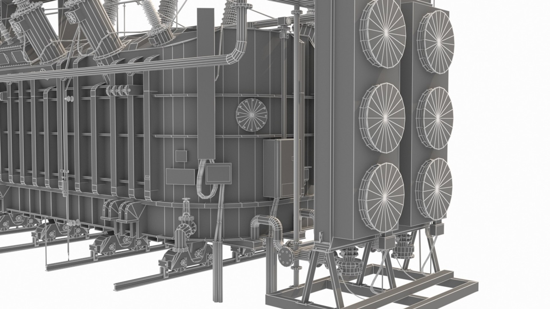 Main Transformer Of Power Station 1 3D Model - TurboSquid 2313453