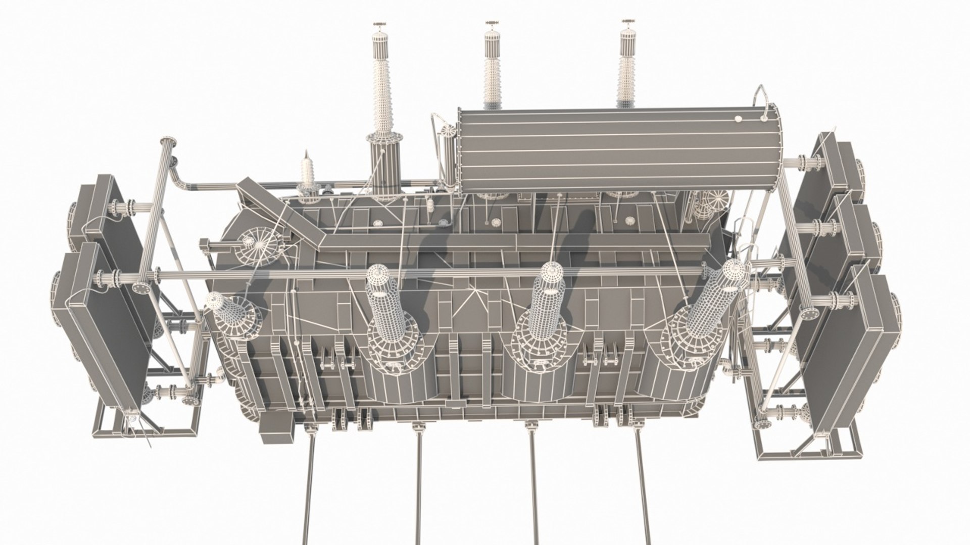 Main Transformer Of Power Station 1 3D Model - TurboSquid 2313453