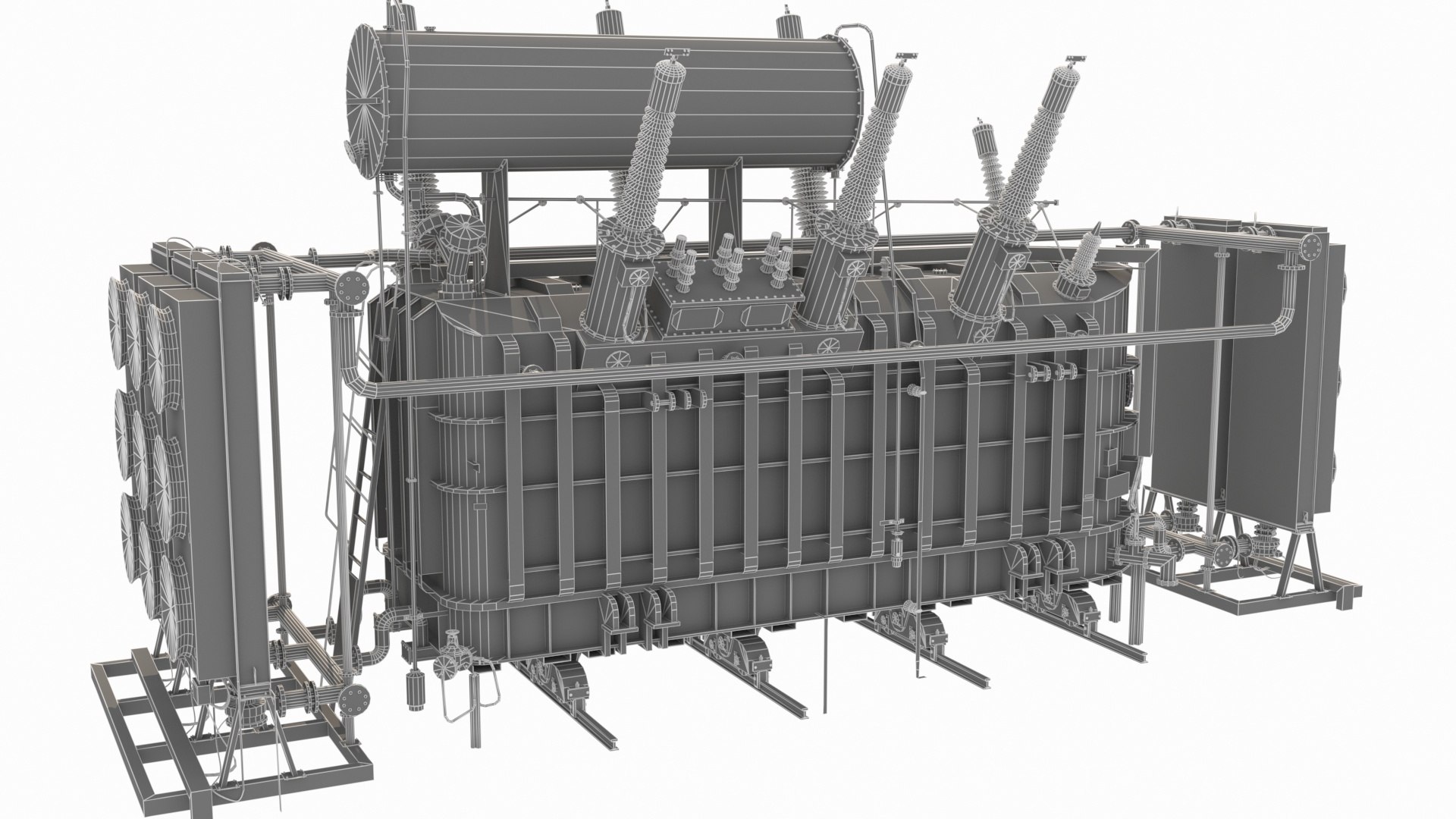 Main Transformer Of Power Station 1 3D Model - TurboSquid 2313453