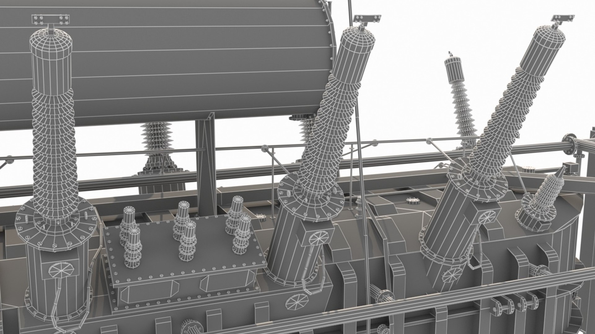 Main Transformer Of Power Station 1 3D Model - TurboSquid 2313453