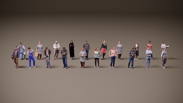 modelo 3d Colección de personas x 20 00 - TurboSquid 2485124