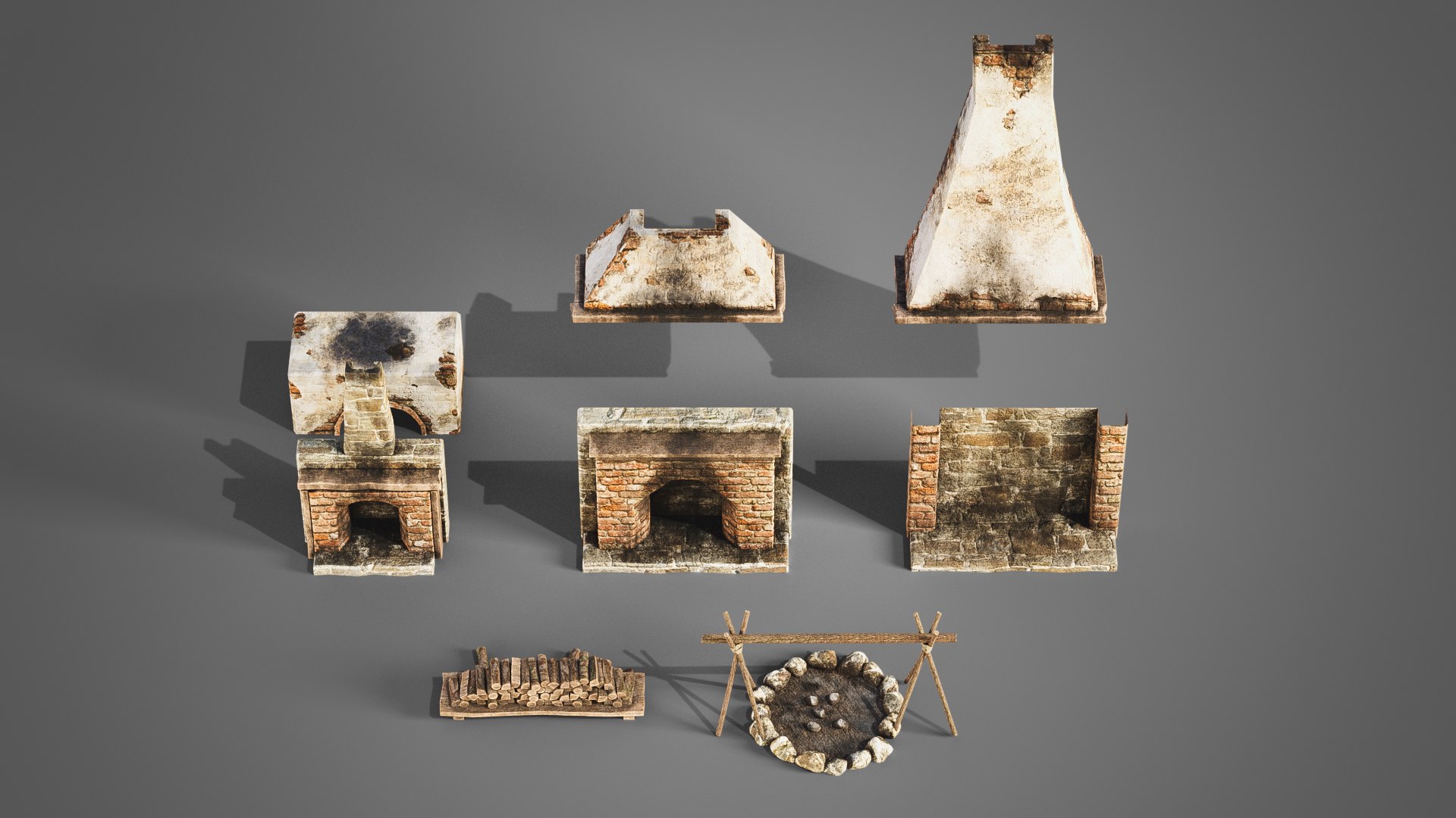 3D Medieval Village Collection Model - TurboSquid 2166603