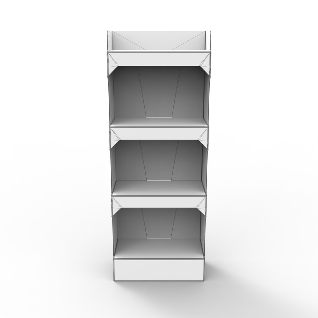 3D Point Of Sale Cardboard Display Stand - TurboSquid 2315262