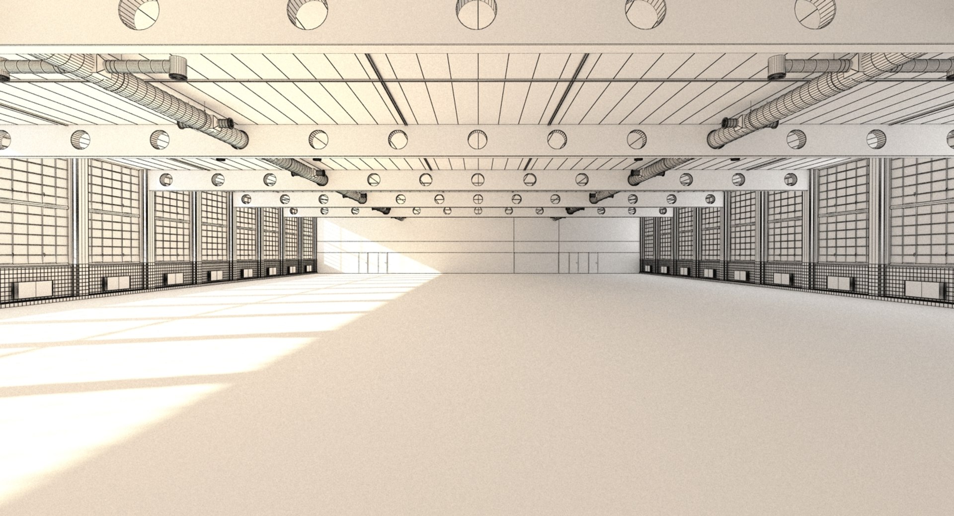 warehouse realistic 3d max