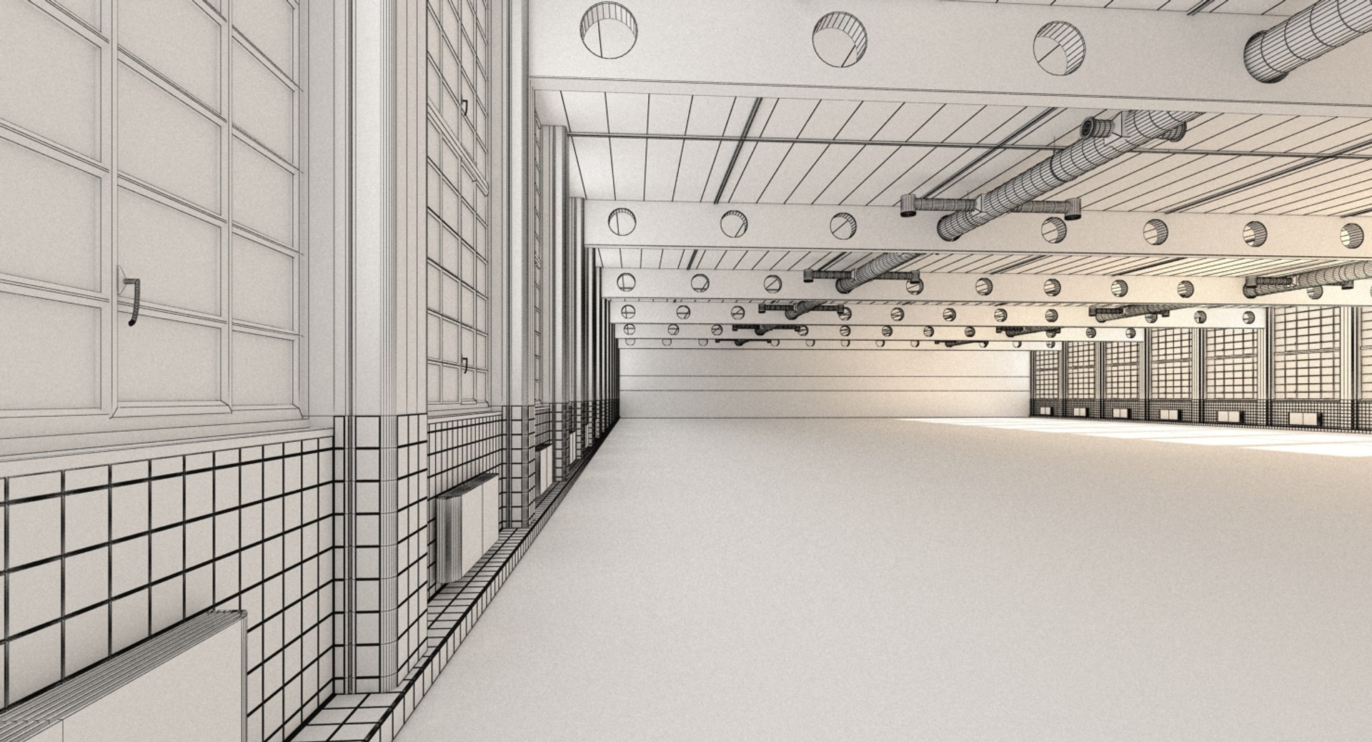 warehouse realistic 3d max