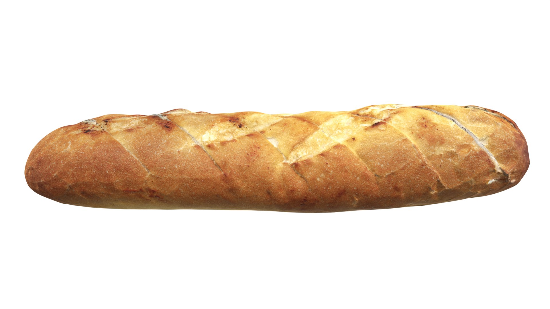 3D French Bread With Garlic Butter - TurboSquid 2339218