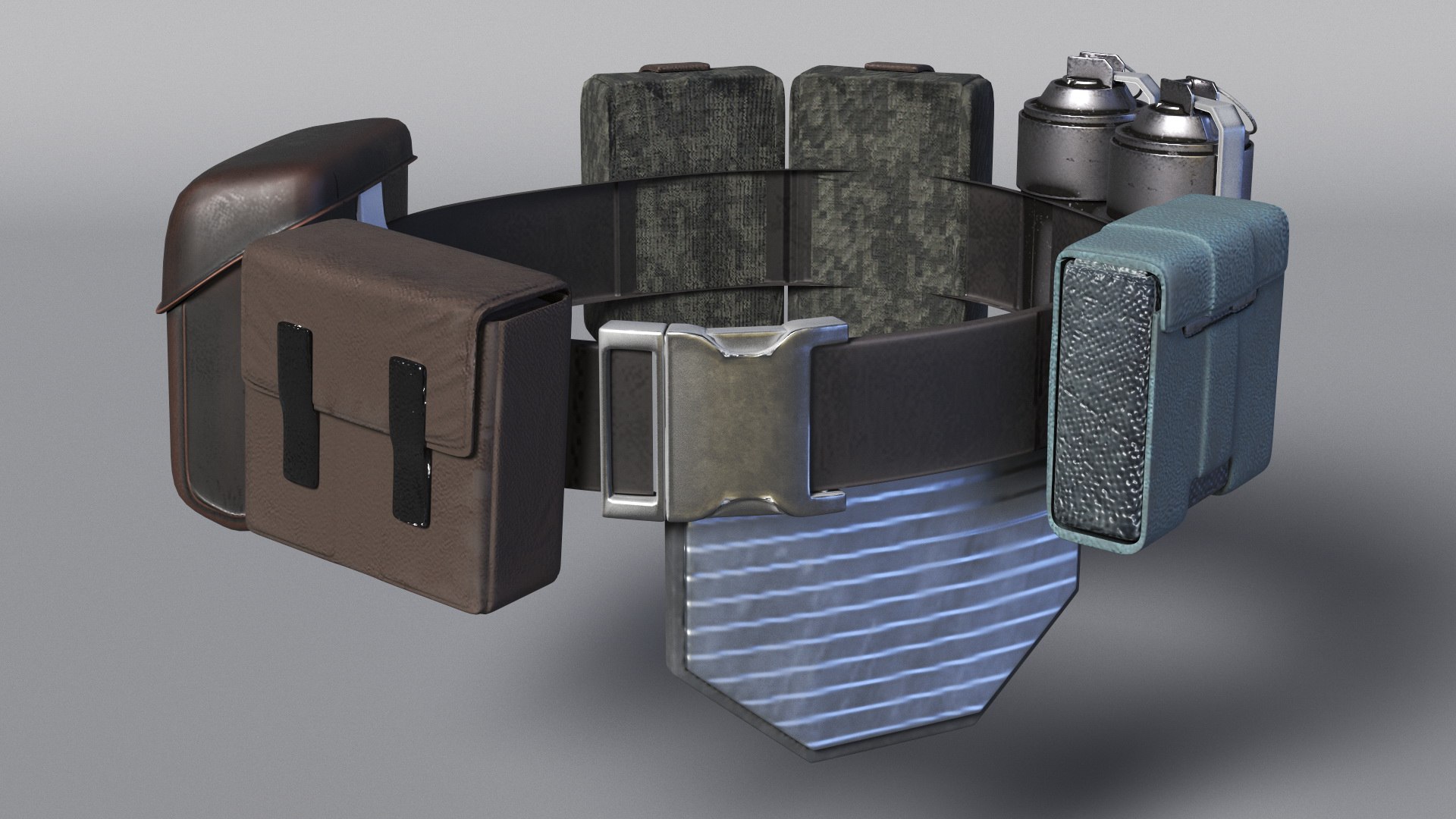 3D Combat Soldiers Belt Model - TurboSquid 2130597