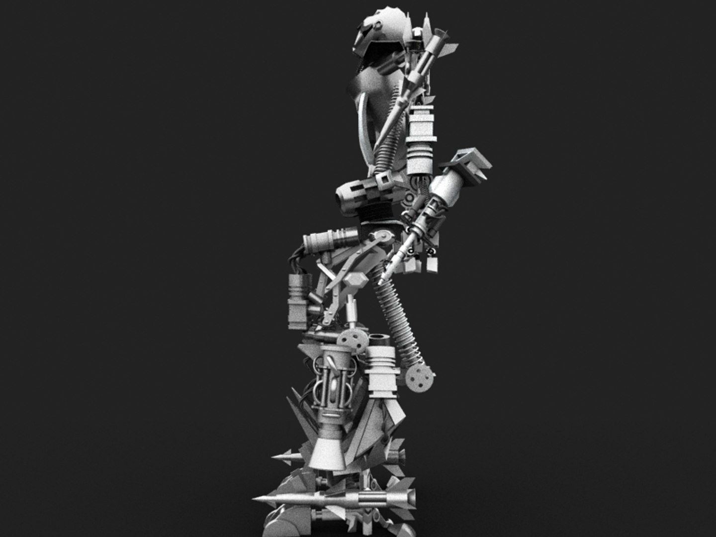 3ds Max Robot Machine