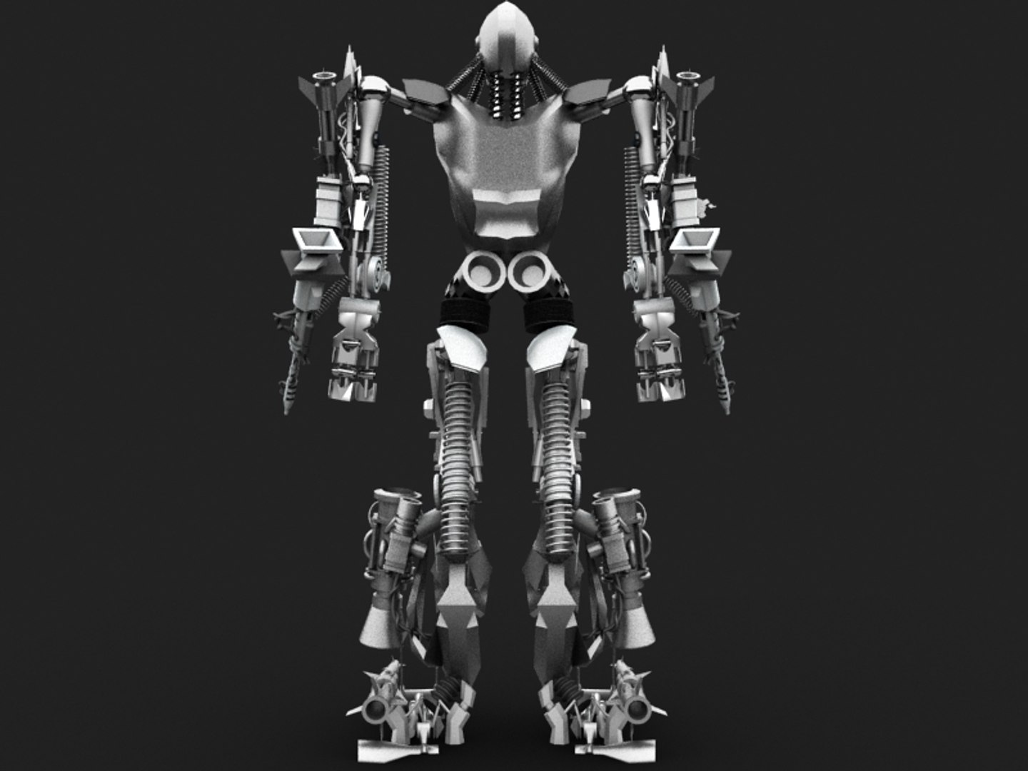 3ds Max Robot Machine