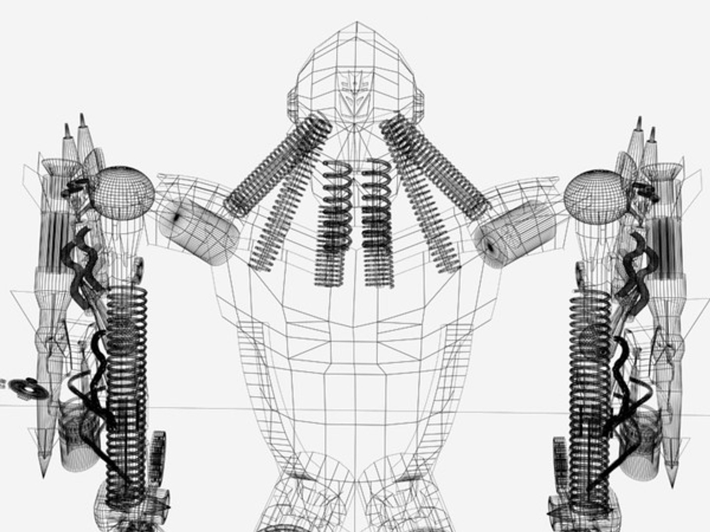 3ds Max Robot Machine