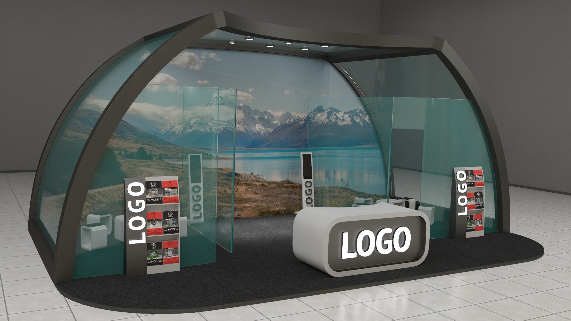 Exhibition Expo Stands Model - TurboSquid 1556007