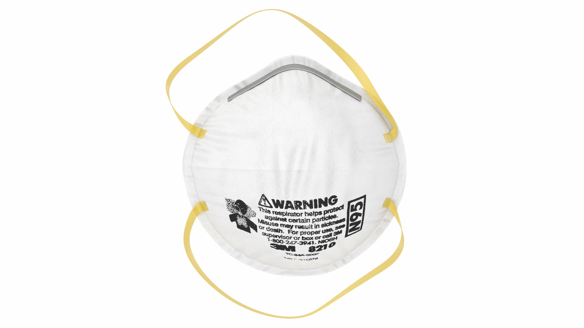 3D Respirator 3m 8210 N95 Model - TurboSquid 1705229