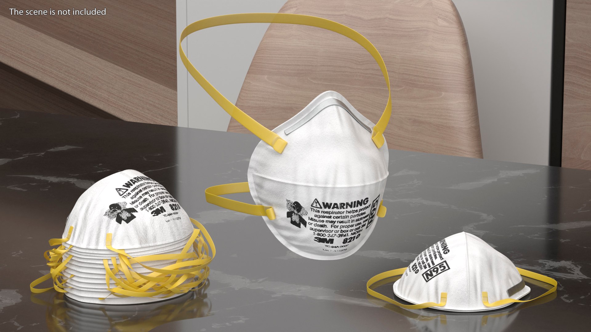 3D Respirator 3m 8210 N95 Model - TurboSquid 1705229