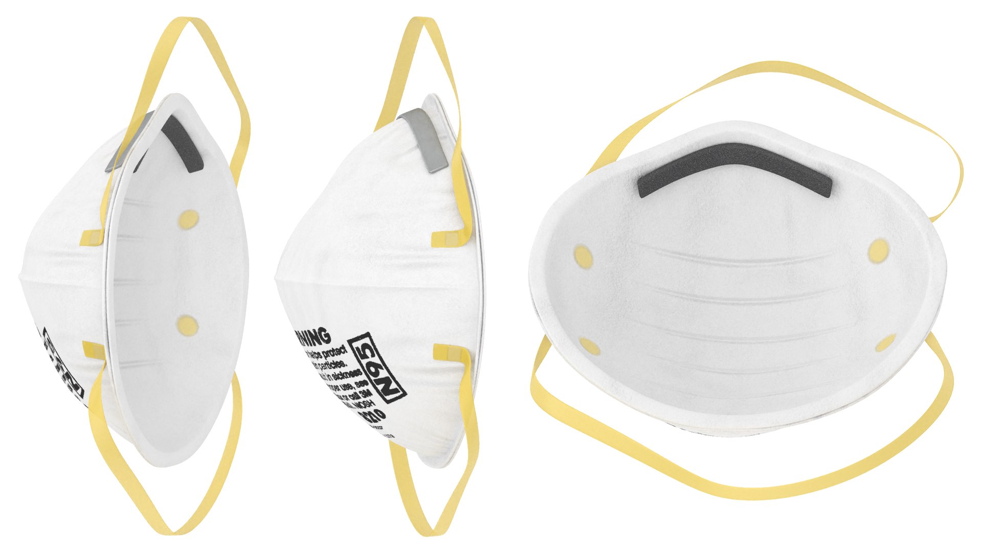 3D Respirator 3m 8210 N95 Model - TurboSquid 1705229