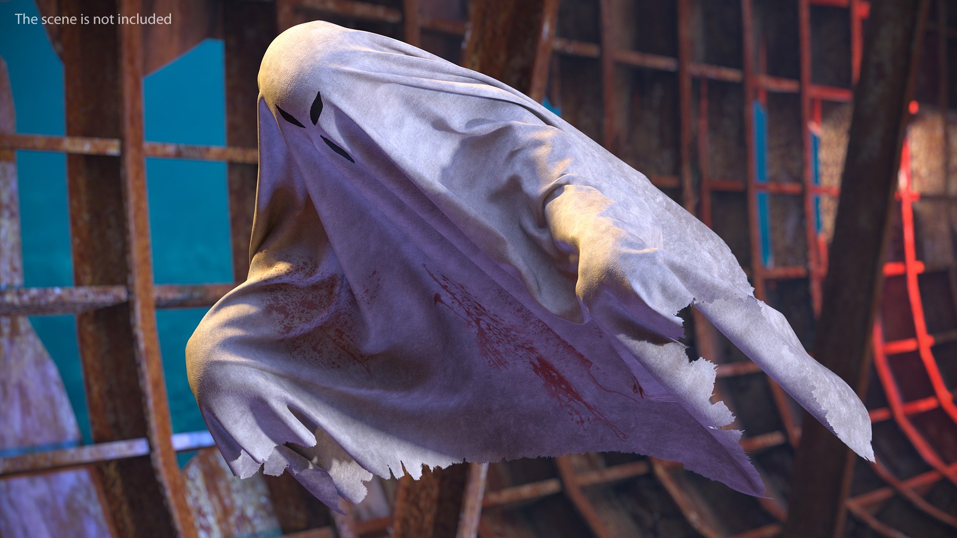 Ghosts Bedsheet Sheet Model - TurboSquid 1535464