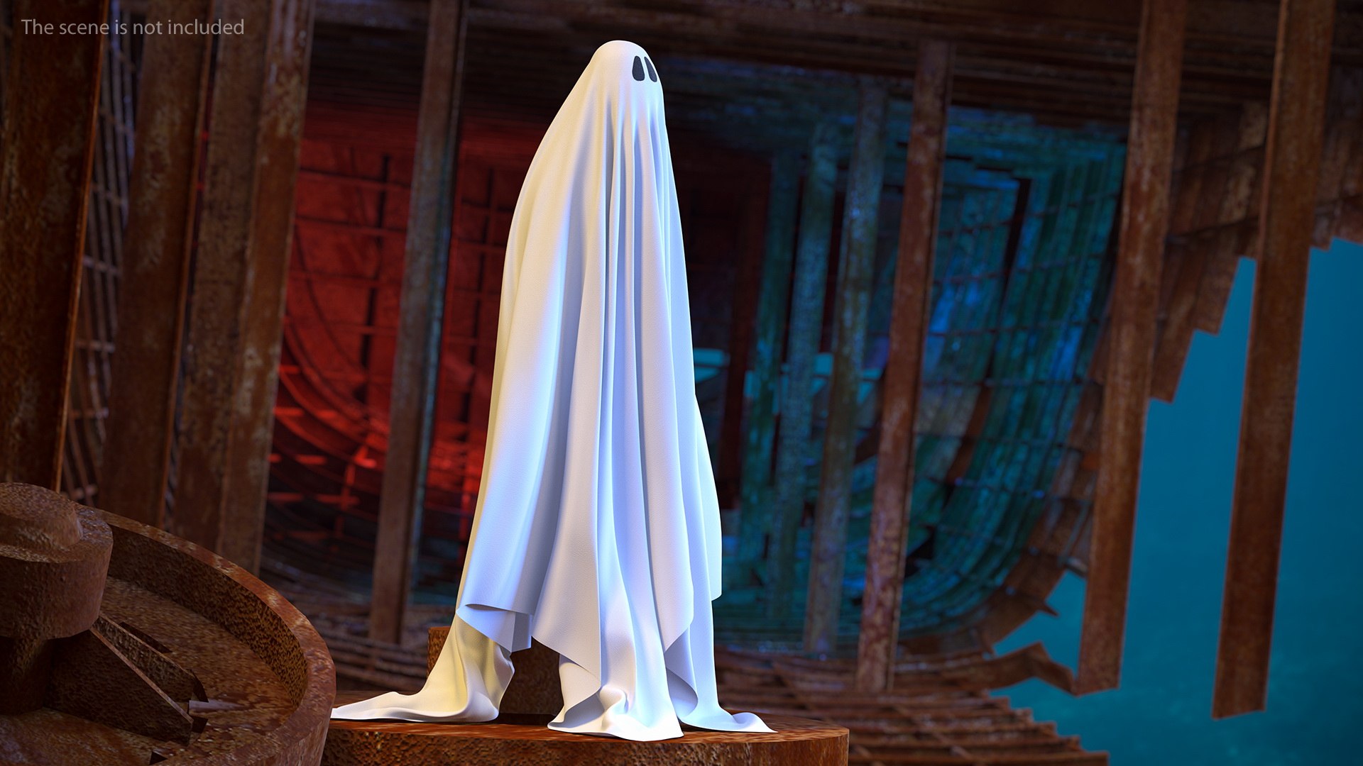 Ghosts bedsheet sheet model - TurboSquid 1535464