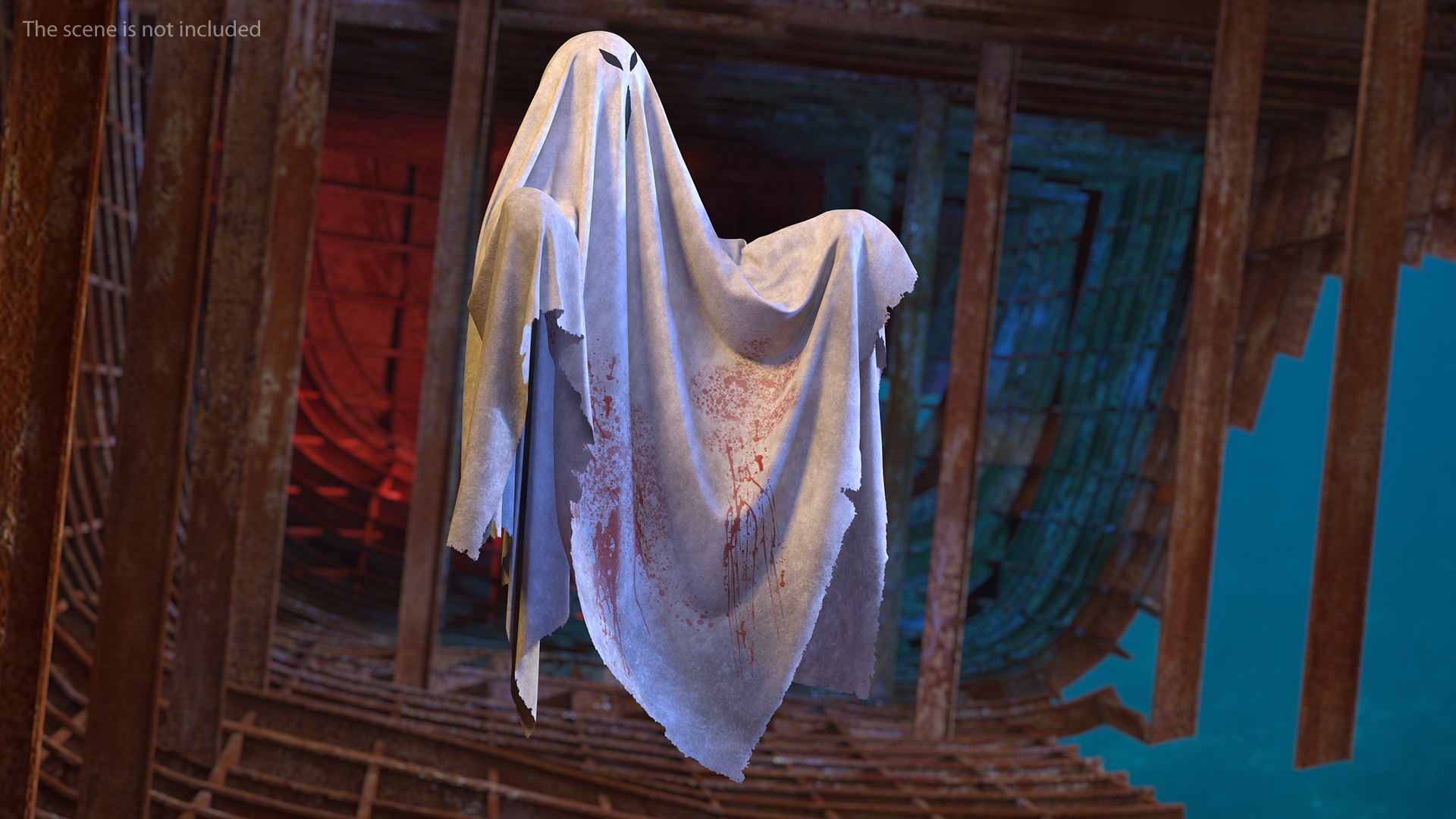 Ghosts Bedsheet Sheet Model - TurboSquid 1535464