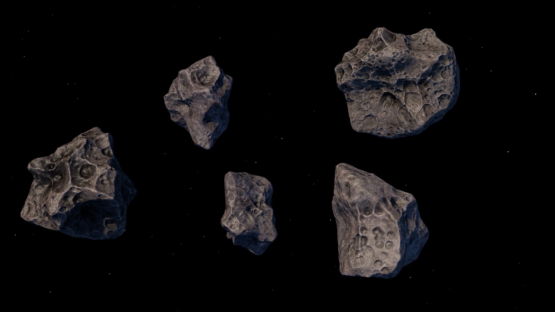 3d planet meteor model